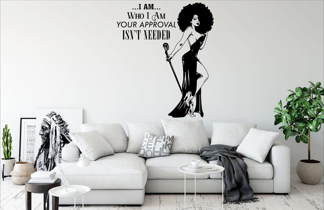 Queen Powerful Smart Girl Music Wall Art Strong Beautiful Girl Beauty ...