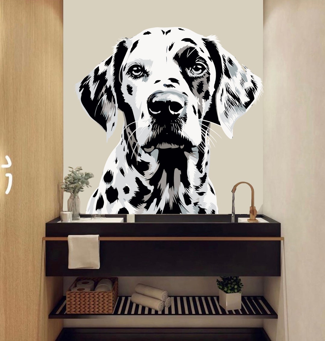 Dalmatian Dog Wall Decor Pug Dog Kids Dog Wall Art Decal Pug Dog Lover ...