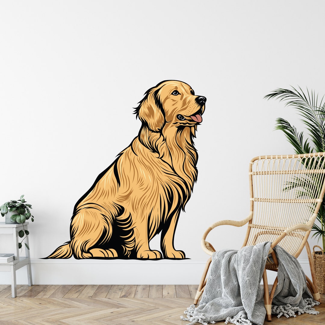 Labrador Dog Wall Decal Dog Decor Dog Kids Dog Wall Art Decal Dog Lover ...