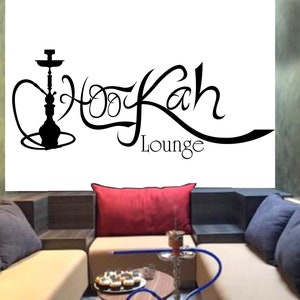 Hookah Lounge Wall Decor Vape Lounge Bar Hookah Decals Hookah Shop ...