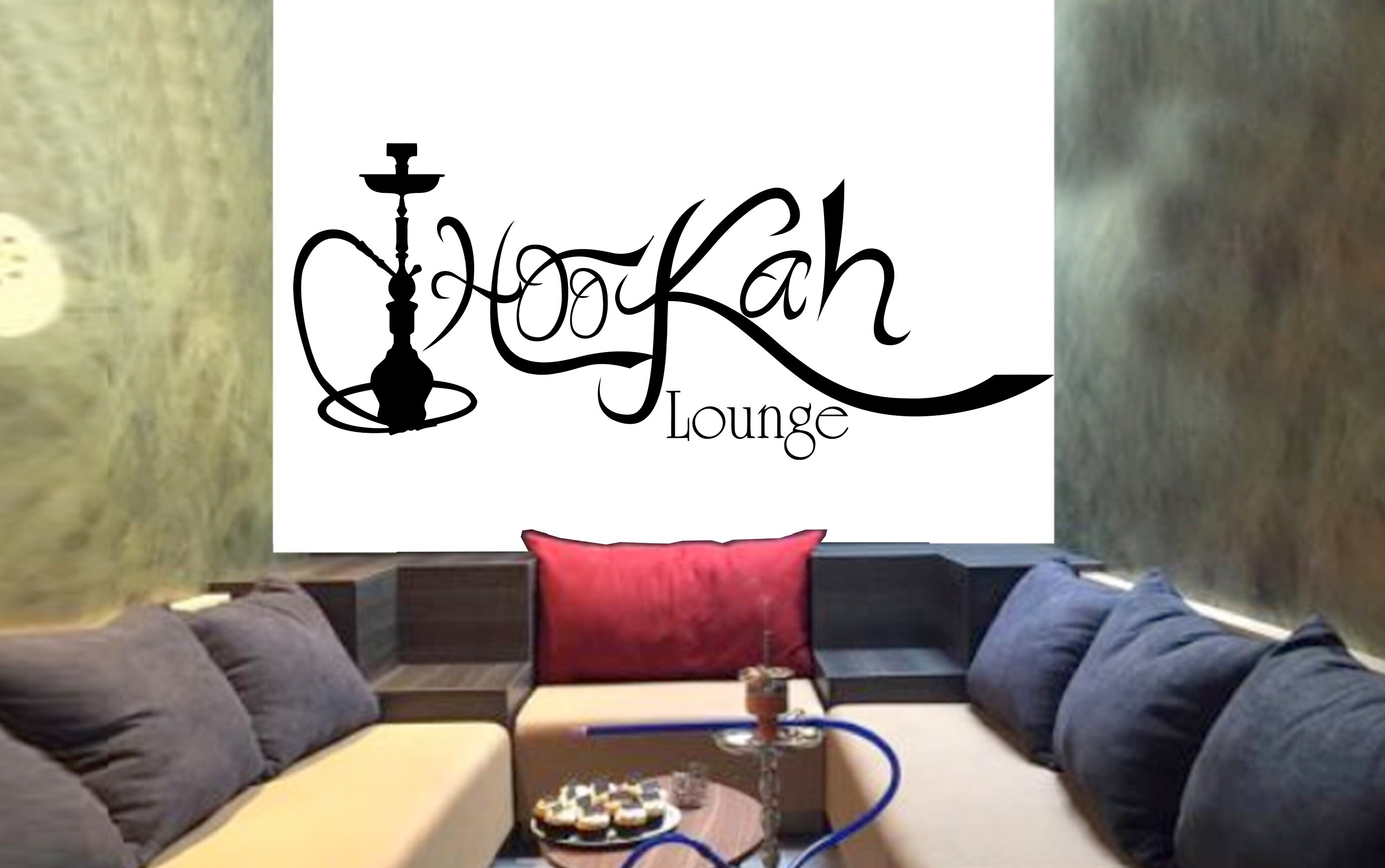 Hookah Lounge Wall Decor Vape Lounge Bar Hookah Decals Hookah - Etsy