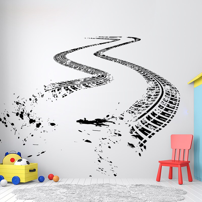 Tire Tracks Stickers - Etsy