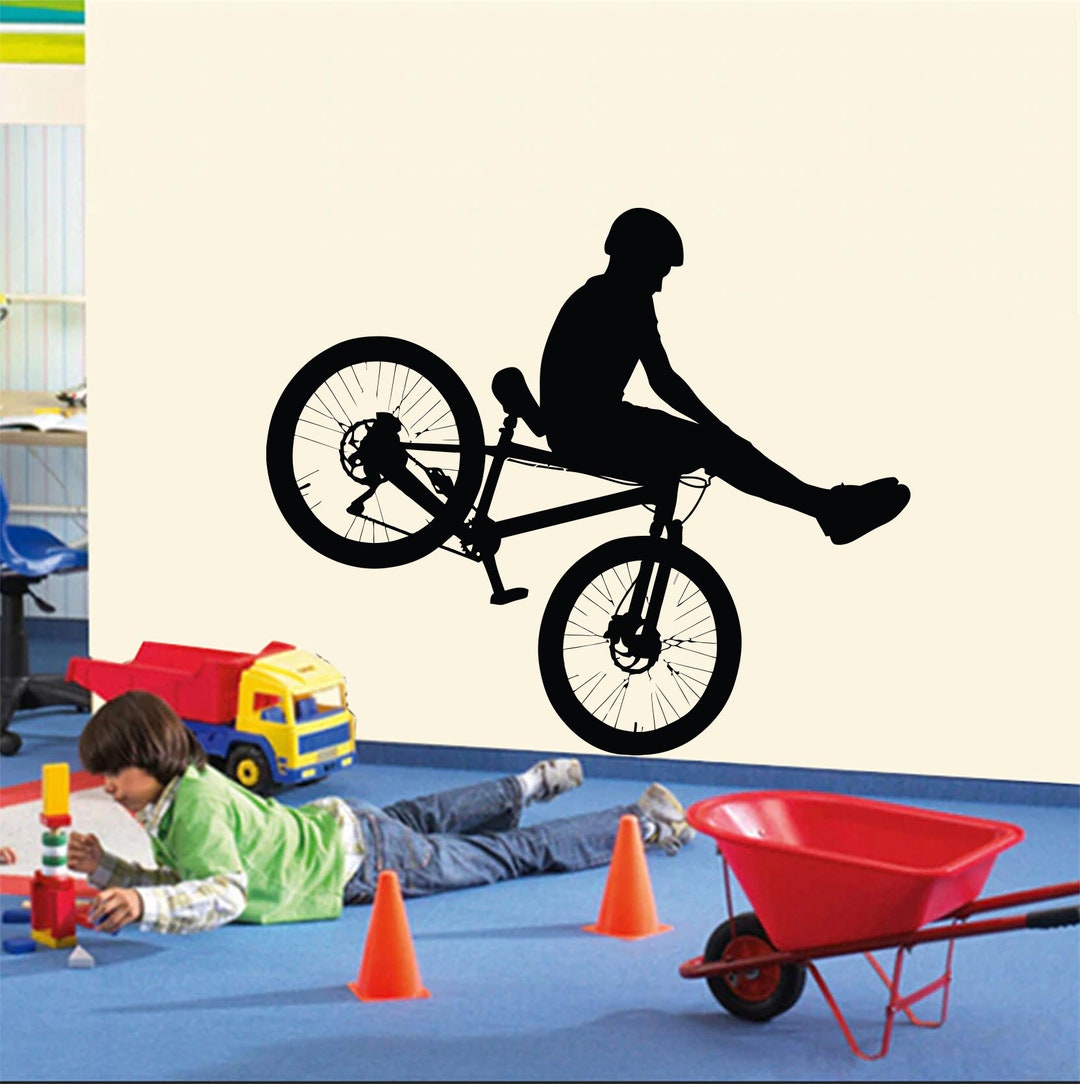 Bicycle Bike Wall Decor Stickers Art Vinyl Decal Bike Art Wall - Etsy