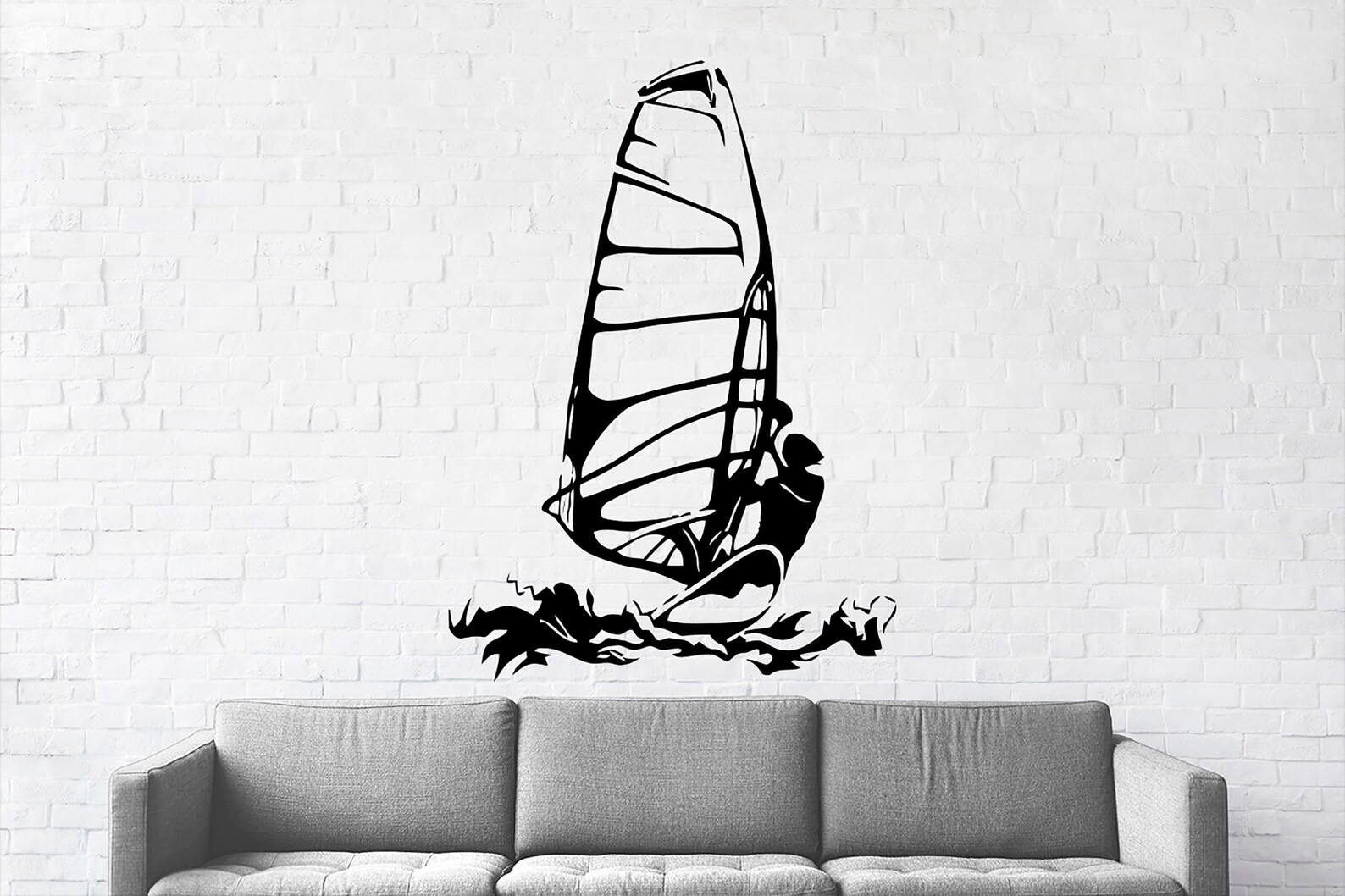 Surf wall decal Surfboard Art Wall Decal beach Sport Vinyl | Etsy