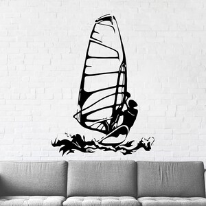 Surf Wall Decal Surfboard Art Wall Decal Beach Sport Vinyl Surf Gifts ...
