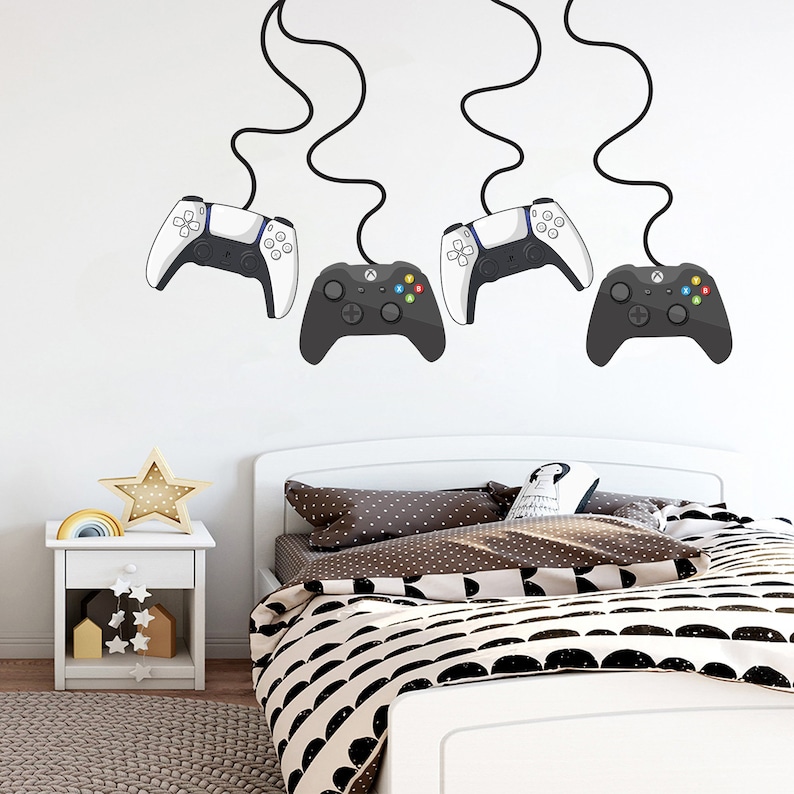 Controller Gamer Wall Decal Controller Wall Decal Custom | Etsy