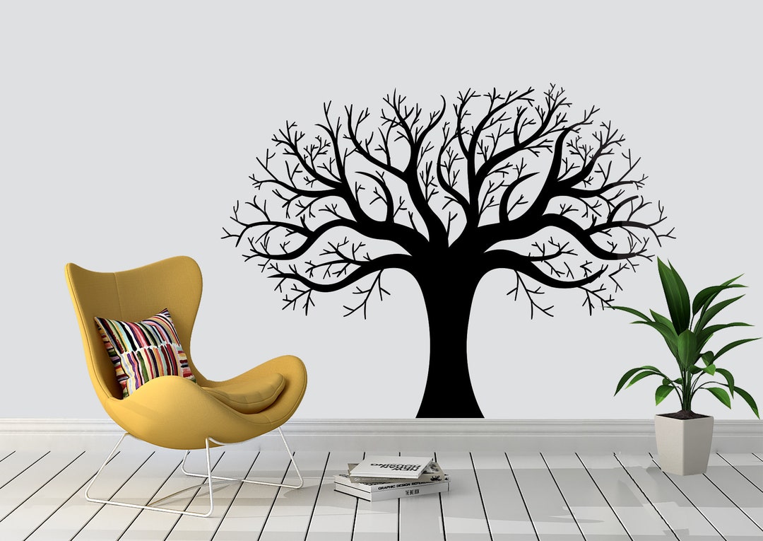 Autumn Tree Wall Decal Tree Home Decoration Wall Art Sticker Living ...