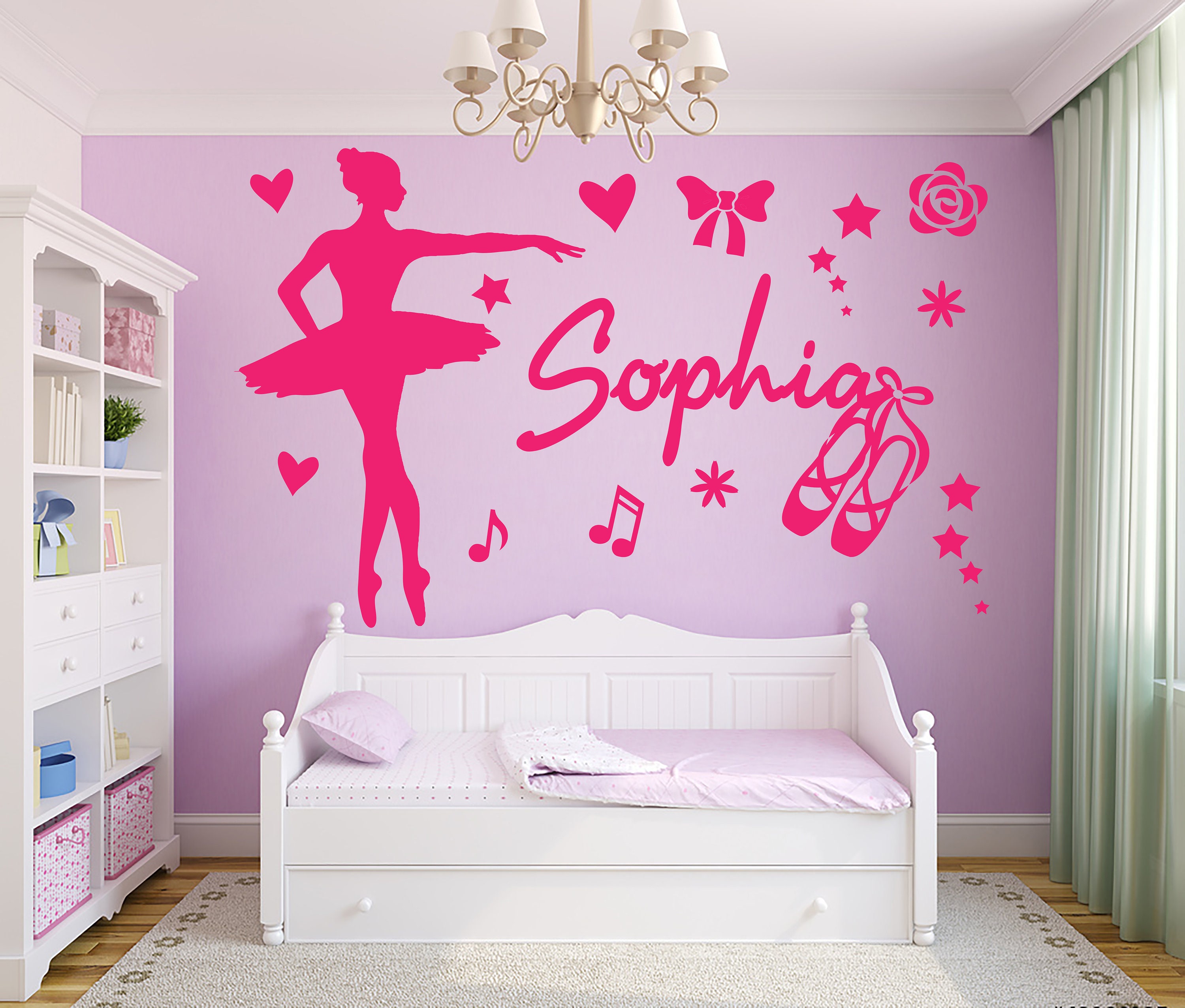 Ballerina Wall Decal Dance Wall Decor Personalized Decal - Etsy