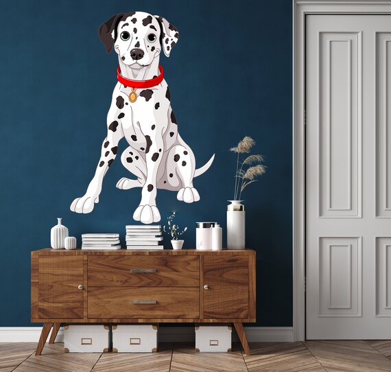 Dalmatian Wall Decal Dog Decor Dog Kids Dog Wall Art Decal Dog | Etsy