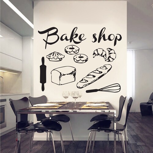 Bakery Wall Art Custom Baking Wall Decal Baker Decals - Etsy