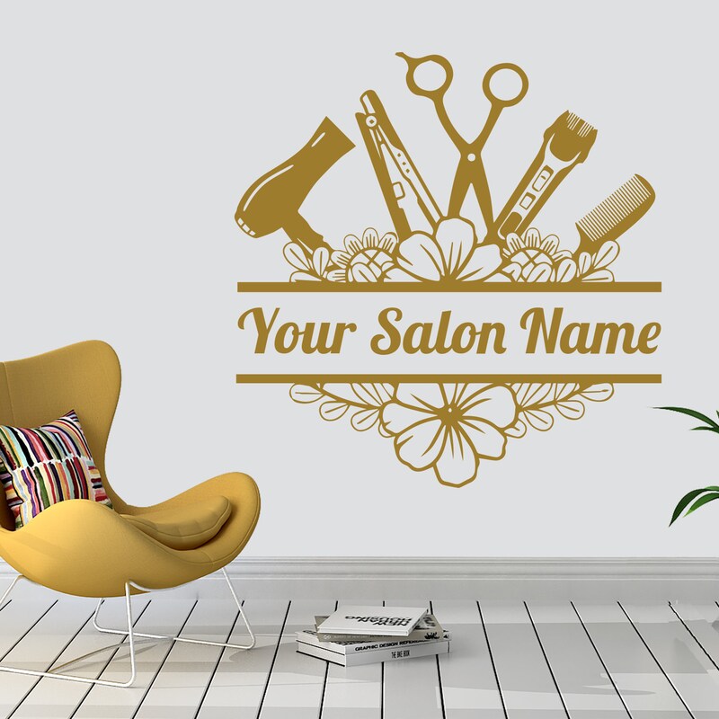 Salon Window Decal - Etsy
