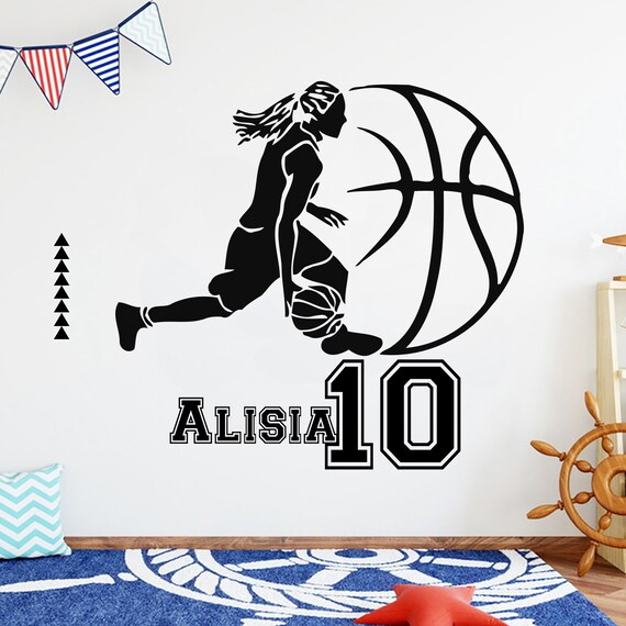 Basketball Custom Quote Wall Decal Sport Vinyl NBA Boys Basket | Etsy