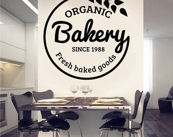 Bakery Wall Art Custom Baking Wall Decal Baker Decals | Etsy