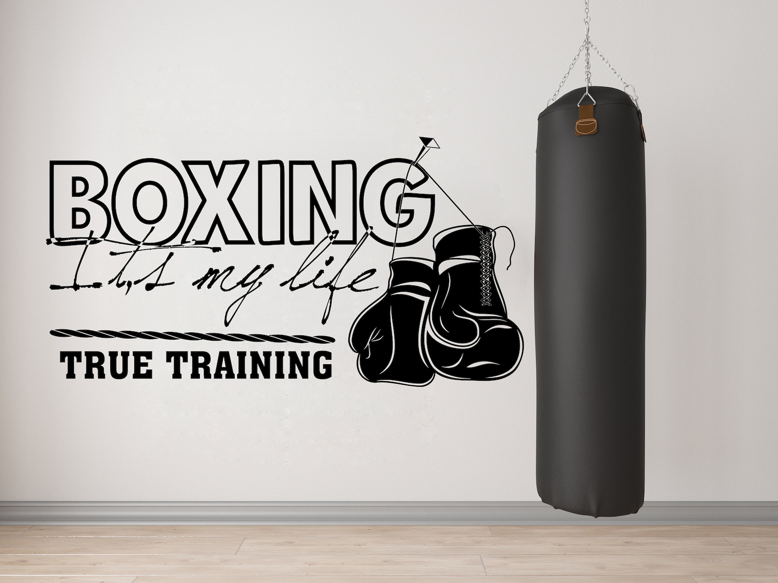 Boxing Wall Decal Custom Gloves Boxer Stickers Bedroom Sport | Etsy