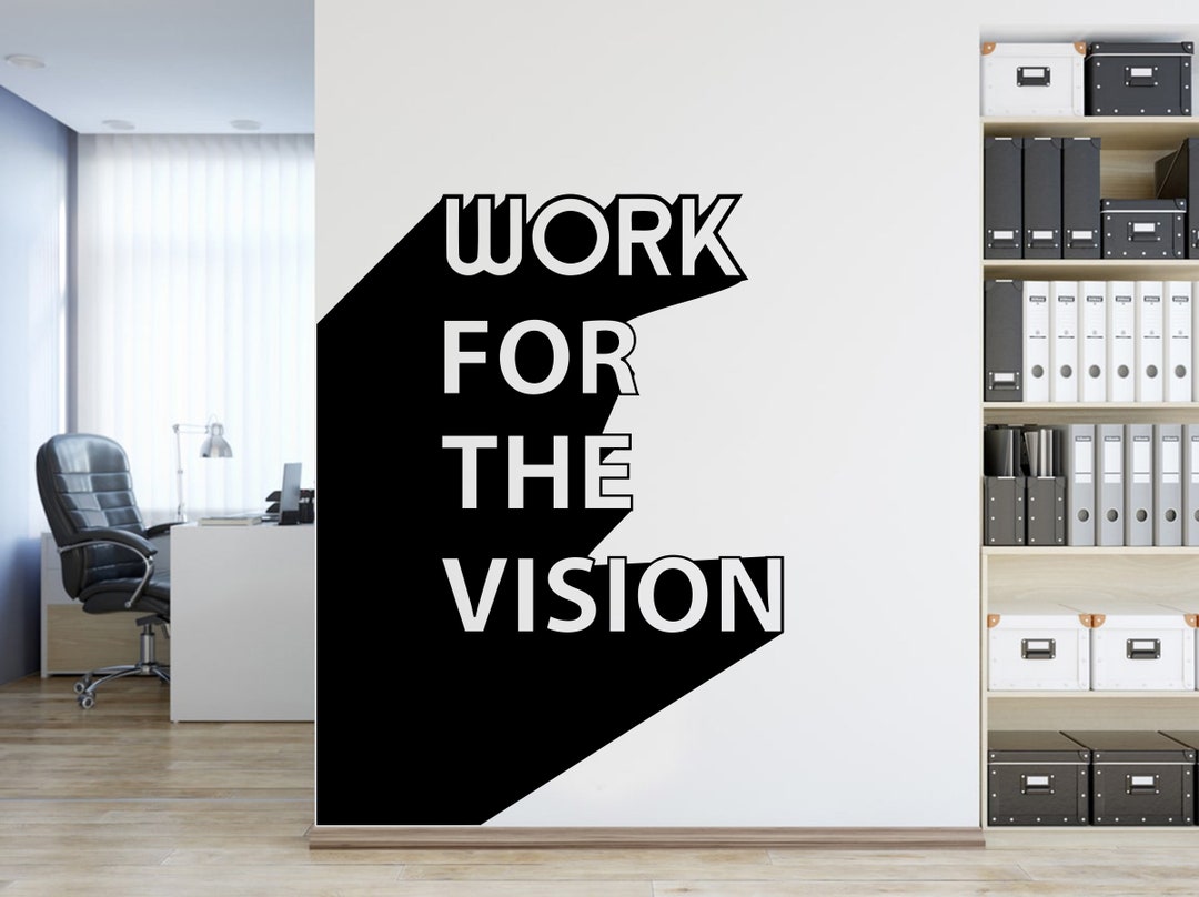 Work for the Vision Office Decor Office Supplies the Office Stickers ...