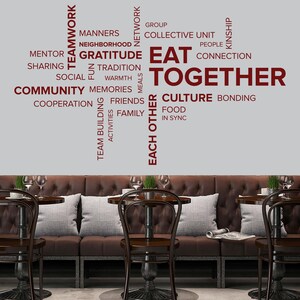 Restaurant Custom Food Lover Wall Decal Gifts Vinyl Food Lover ...