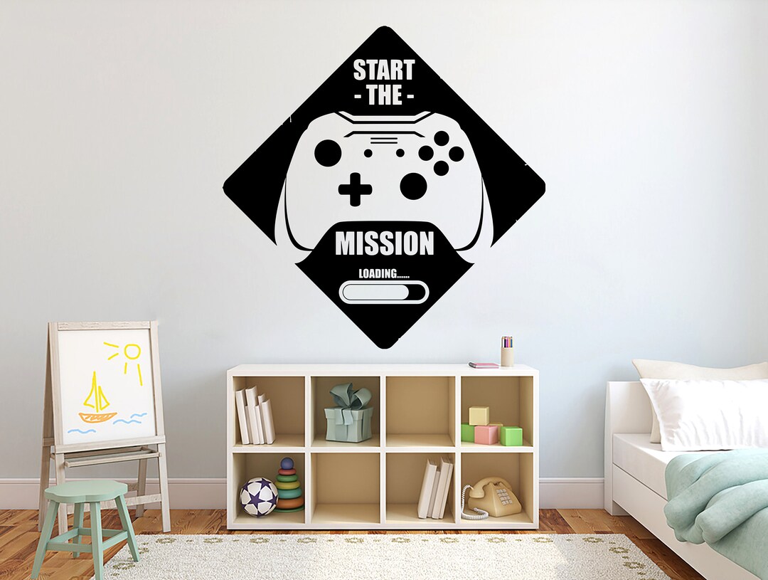 Gamer Wall Decal Gamer Wall Vinyl Personalized Gifts Controller Video ...