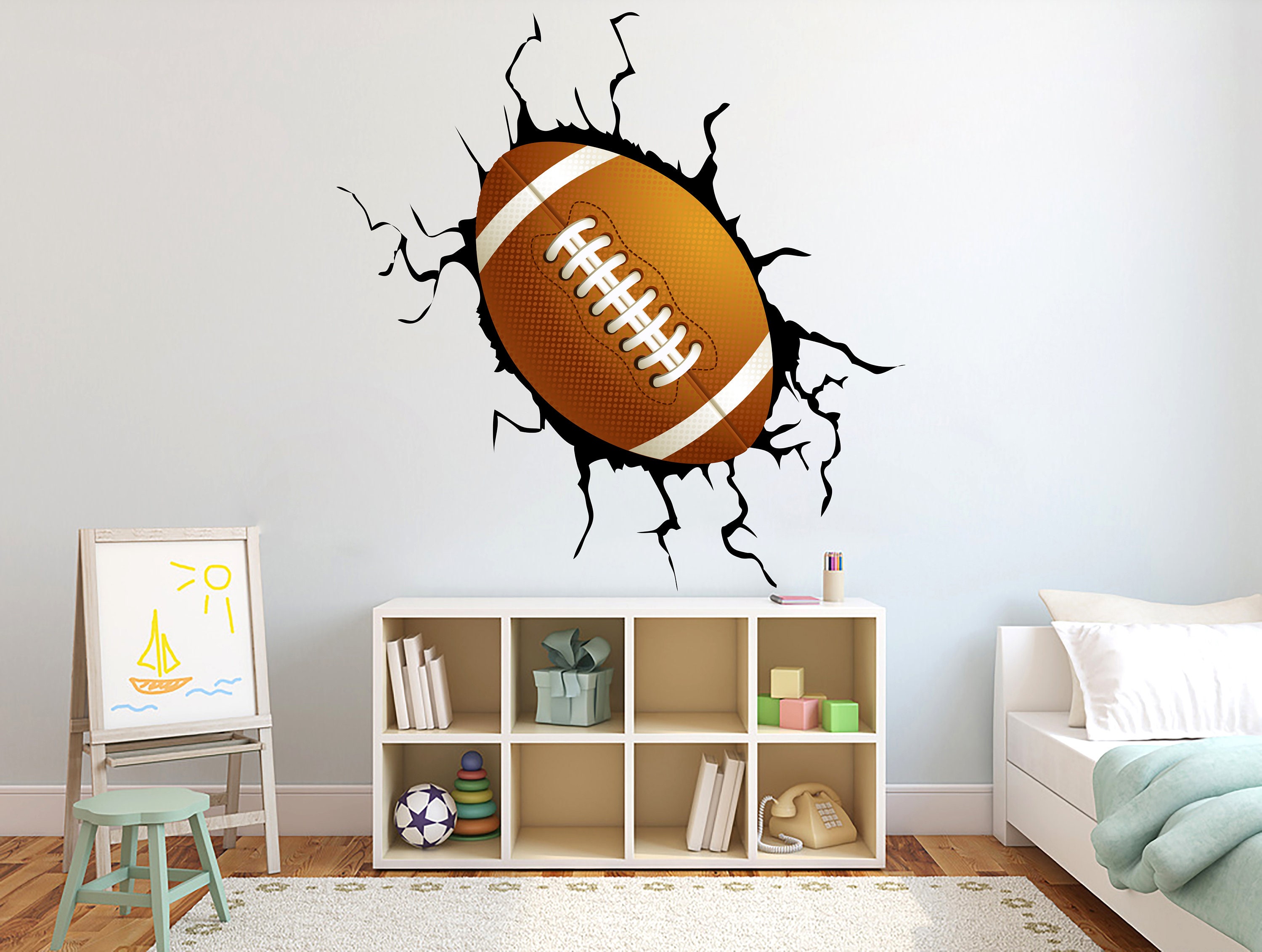 American Football Wall Decals Gifts Wall Stickers Custom Rugby - Etsy