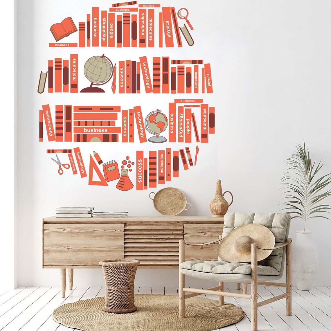 Books Library Quotes Kids Wall Decal Books Quote Reading Room | Etsy