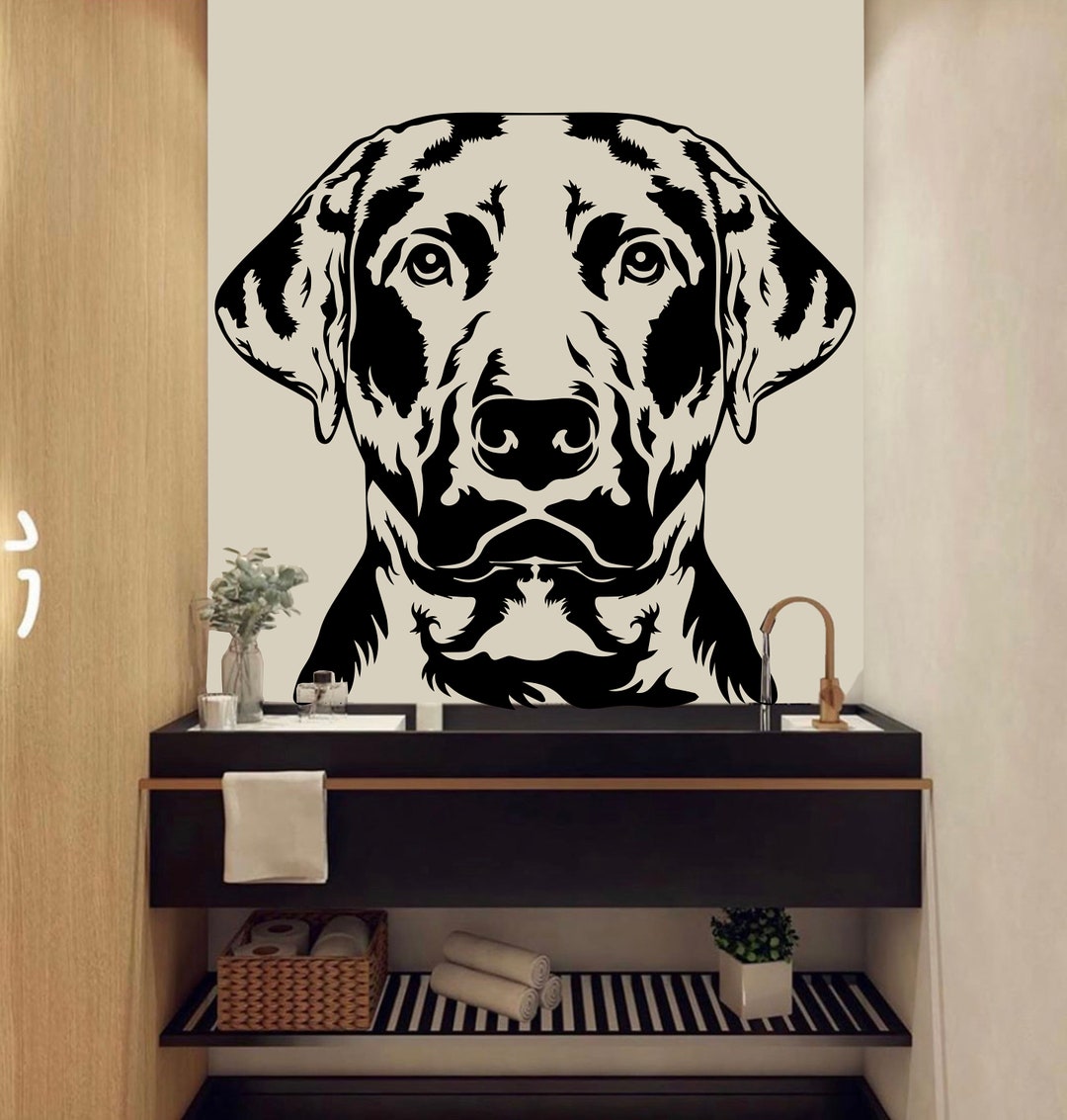 Labrador Dog Wall Decal Dog Decor Dog Kids Dog Wall Art Decal Dog Lover ...