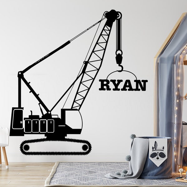 Crane Wall Decal - Etsy