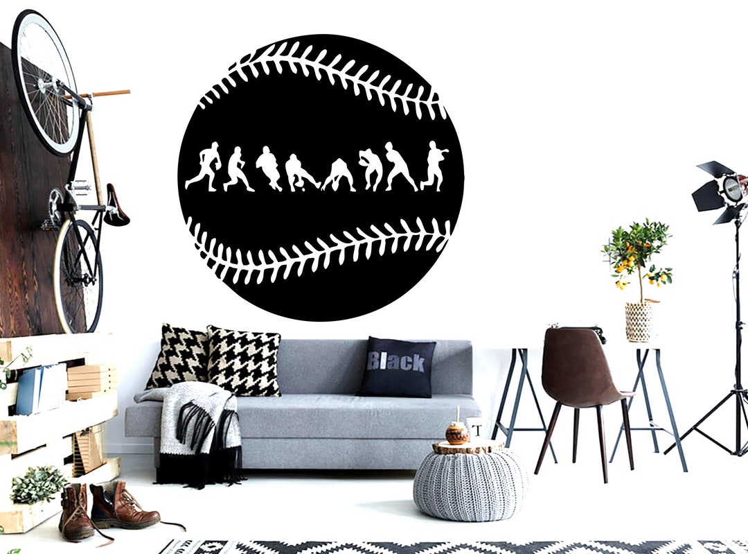 Baseball Wall Art Quote Personalized Gifts Custom Decal Wall Decal ...