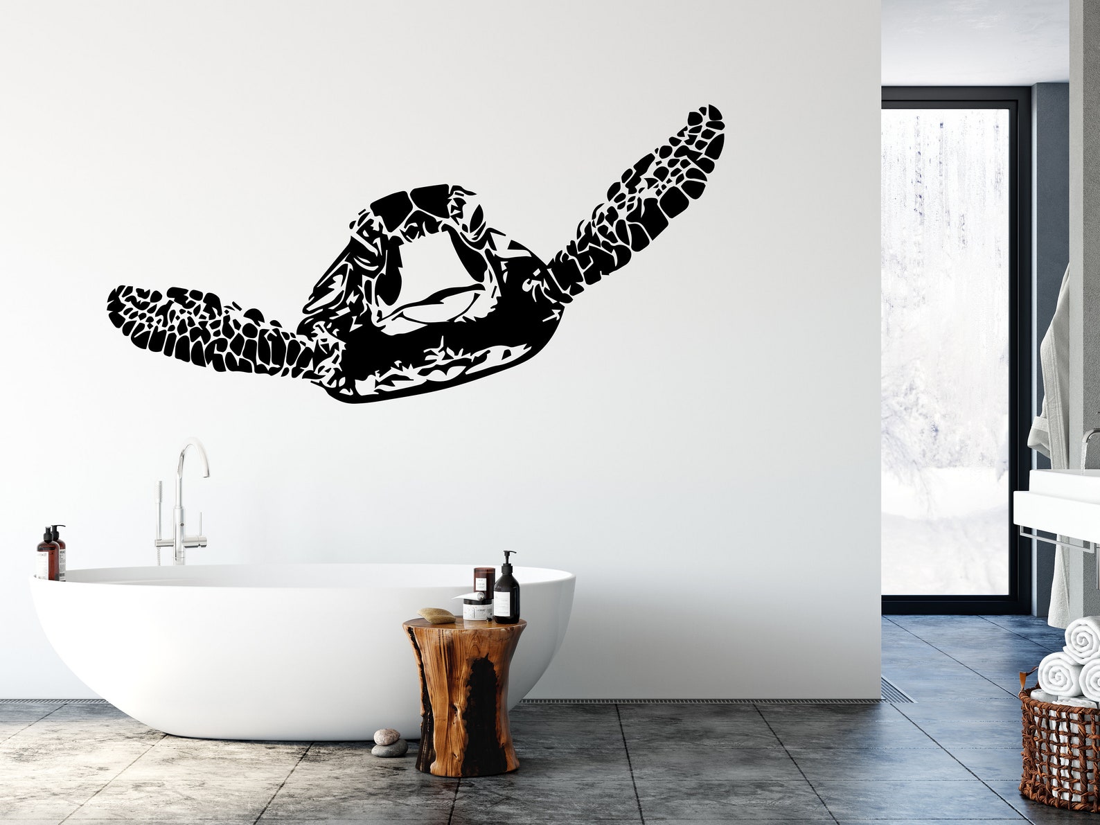 Sea Turtle Wall Decor Sea Turtle Wall Decals Sea Turtle Wall - Etsy