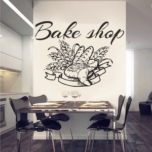 Bakery Wall Art, Custom Baking Wall Decal, Baker Decals, Kitchen Wall ...
