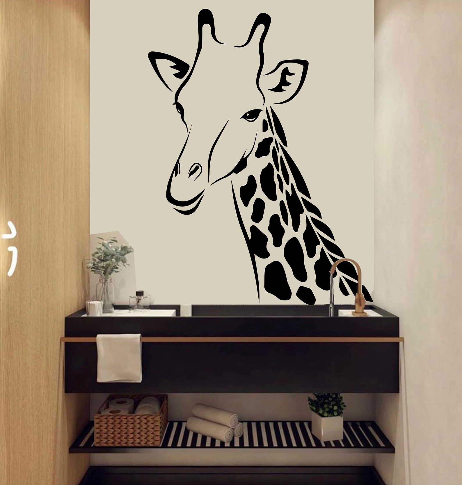 Giraffe Wall Decal Giraffe Decor Giraffe Kids Giraffe Wall Art | Etsy