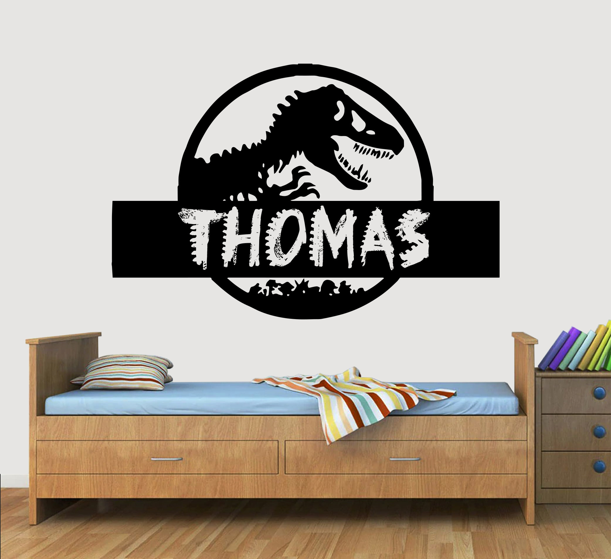 Dinosaur wall decor Custom T-rex art decal Dinosaur dinosaur | Etsy
