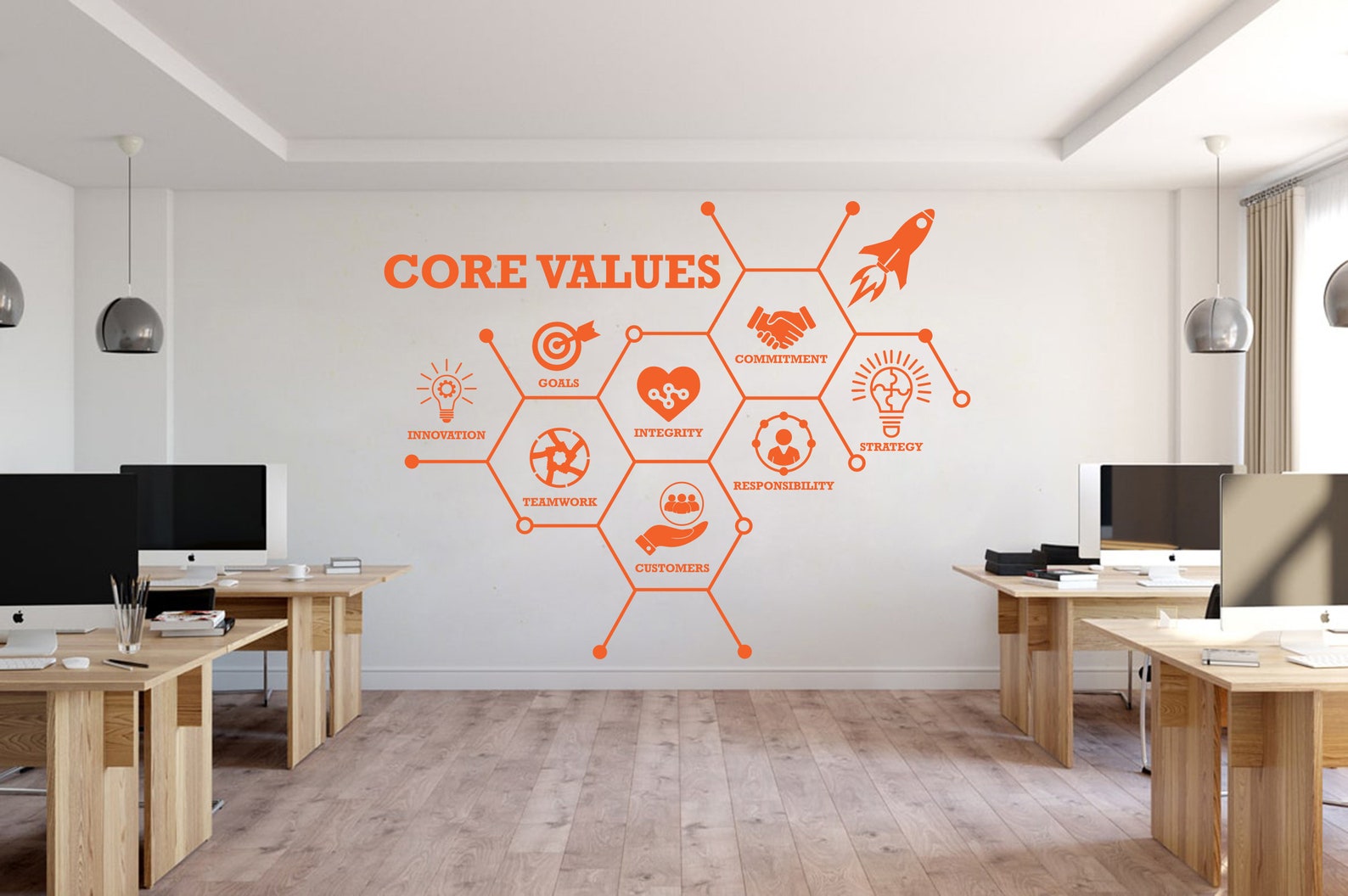 Core Values Innovation Goals Teamwork Integrity - Etsy