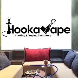 Hookah Lounge Wall Decor Vape Lounge Bar Hookah Decals Hookah Shop ...