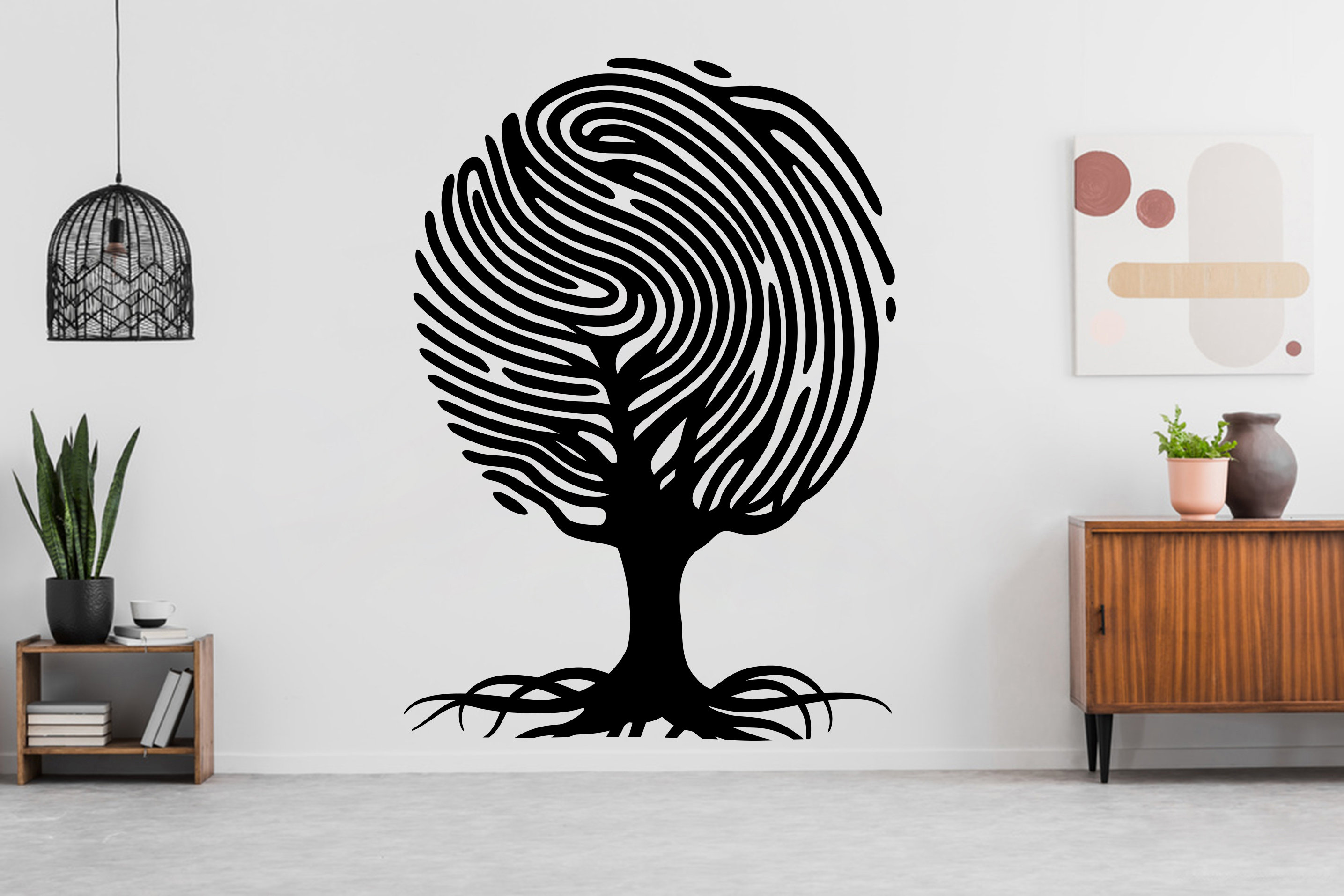Fingerprint Tree Tattoo