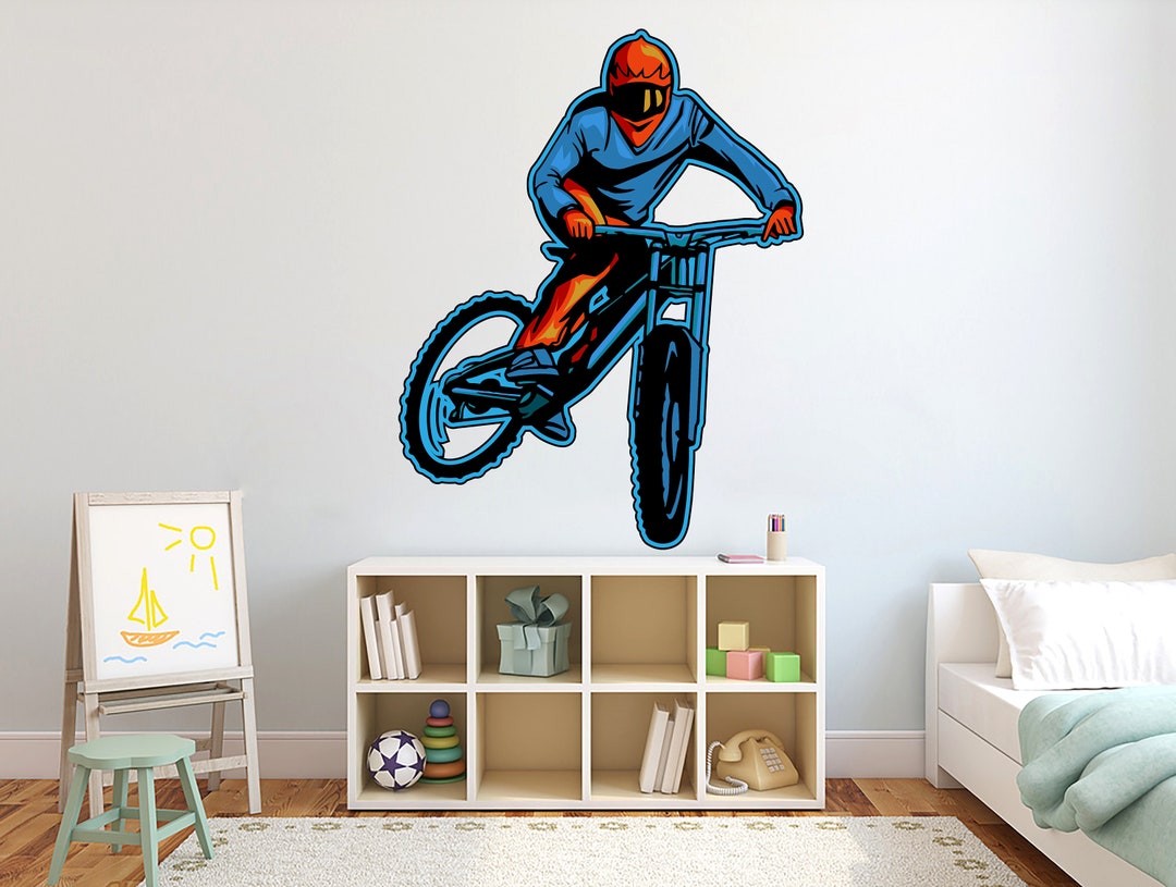 Bicycle Wall Decal Bike Stickers Art Vinyl Decal Bike Art Wall Art ...