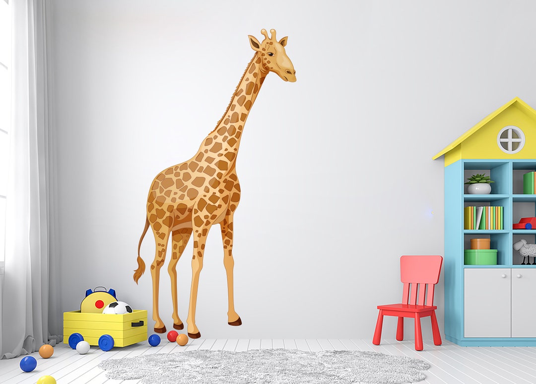 Giraffe Wall Decal Giraffe Wall Art Animal Wall Decor Animals Decal ...