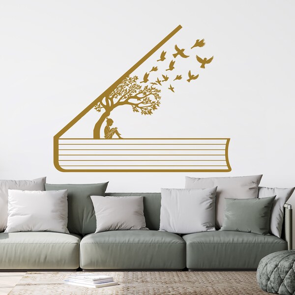 Library Wall Decals - Etsy