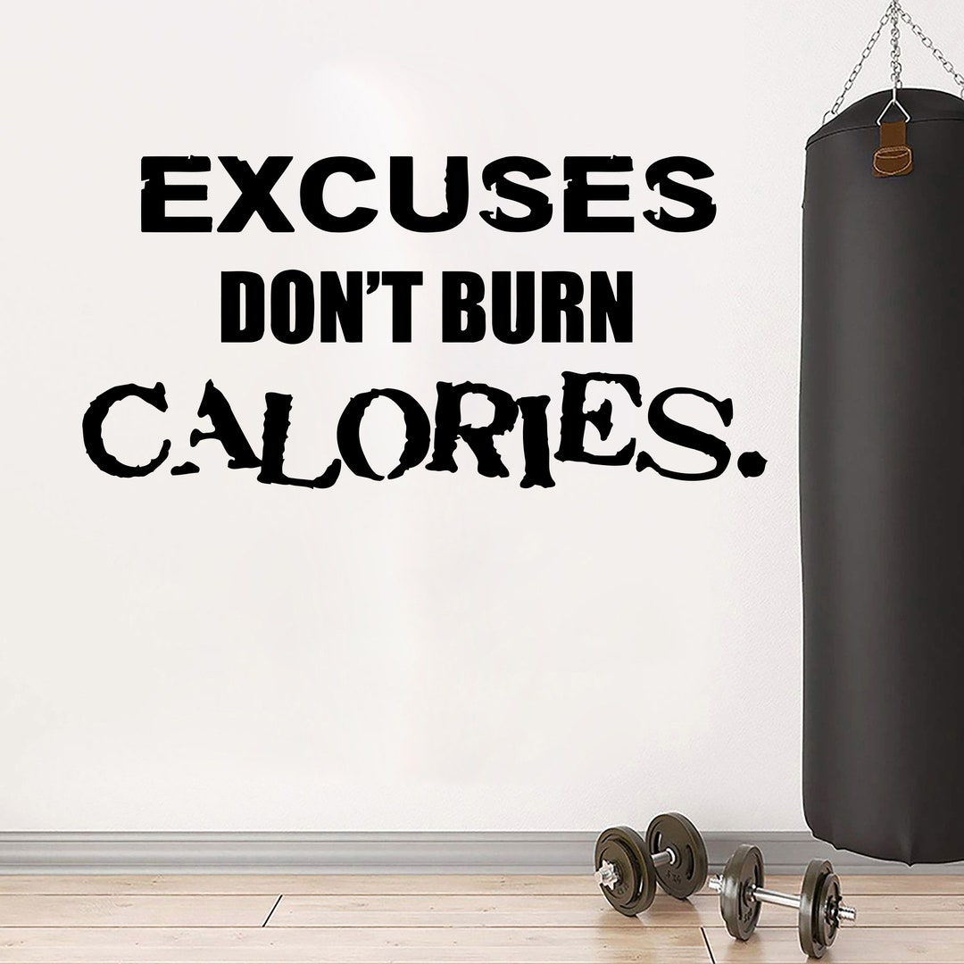 Fitness Decor Art Quotes Gym Stickers Fitness Wall Art Gifts Boys Girl ...