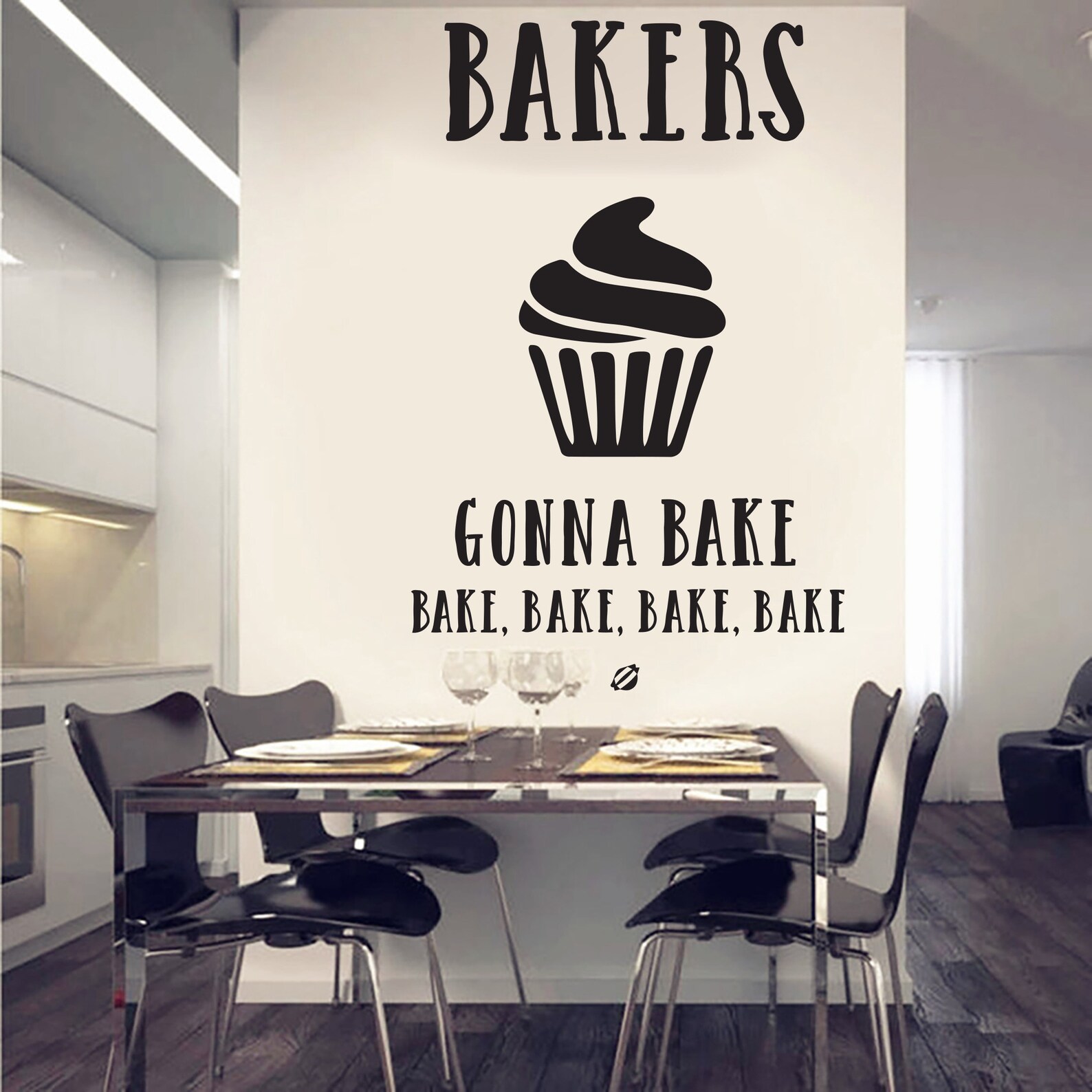 Bakery wall art custom Baking wall decal baker decals | Etsy