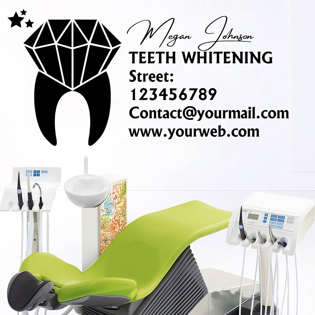 Dental Quotes Wall Decor Smile Dental Stickers Dental Clinic Wall Decal ...