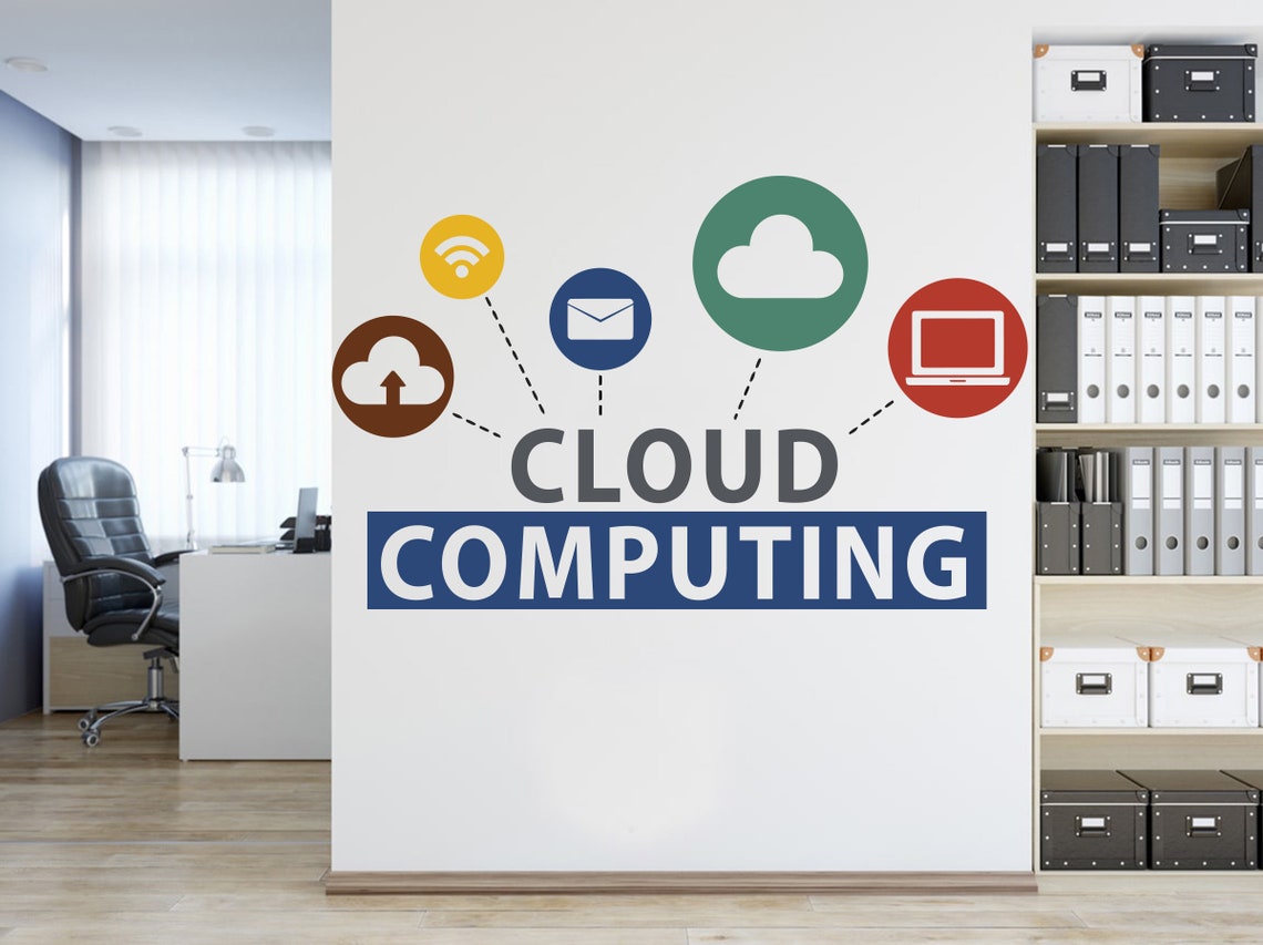 Cloud Computing Wall Decal Technology Vinyl Wall Art Decals | Etsy