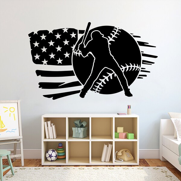 Baseball Wall Decal - Etsy