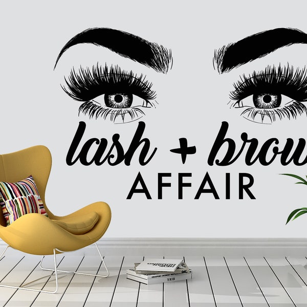 Eyelash Wall Decal - Etsy