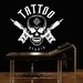 Tattoo Shop Wall Decal Tattoo Studio Sign Logo Wall Stickers Custom ...