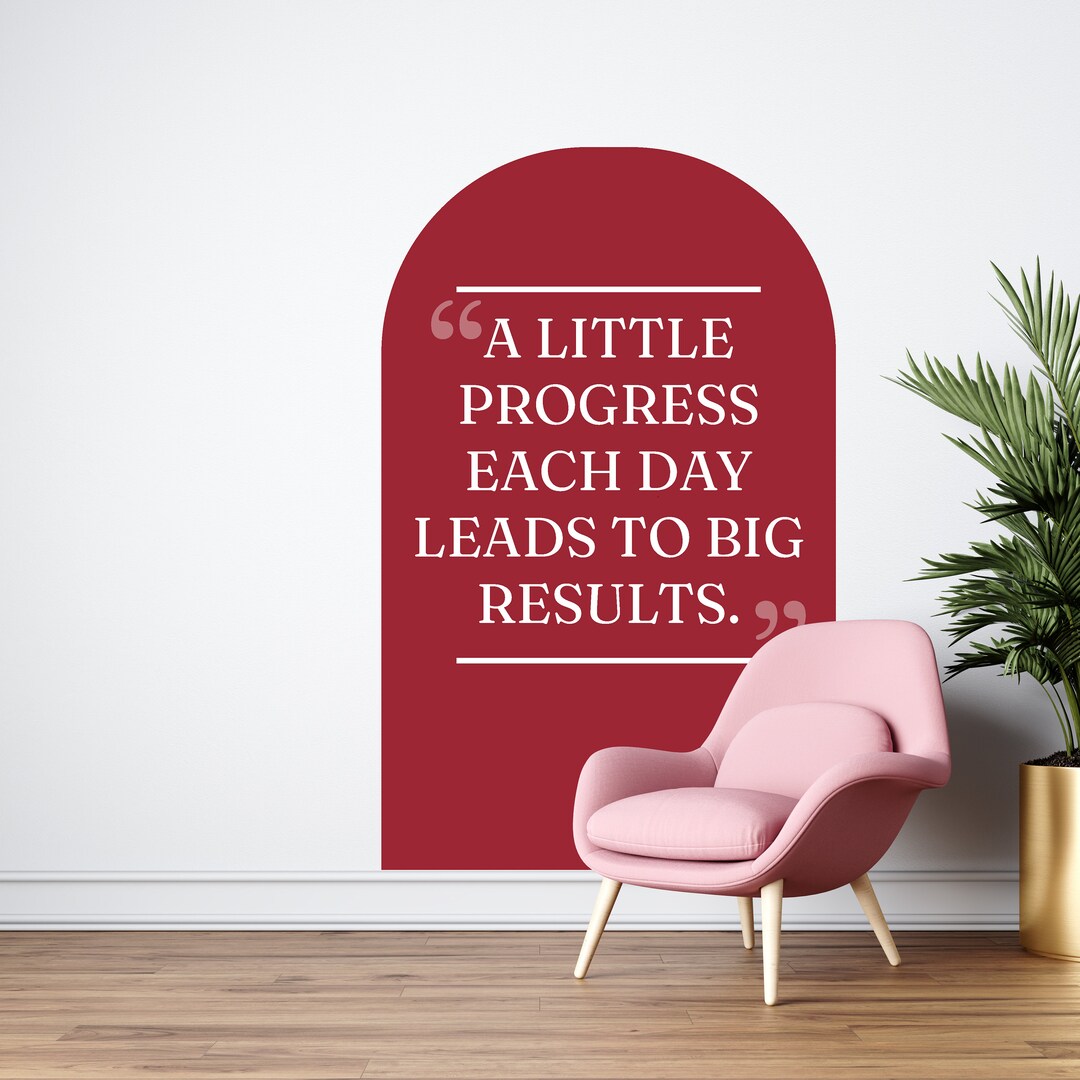 Office Wall Decal, Quotes Office Wall Decor Century Modern Boho Arch ...