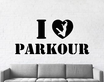Parkour Vinyl Decal - Etsy