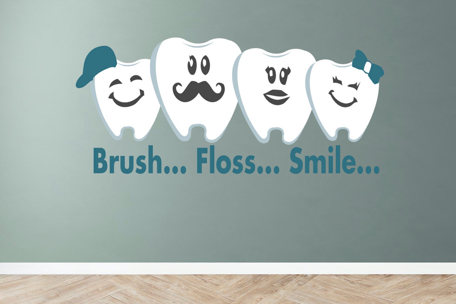 Dental Wall Decor Smile Dental Stickers Dental Clinic Wall - Etsy