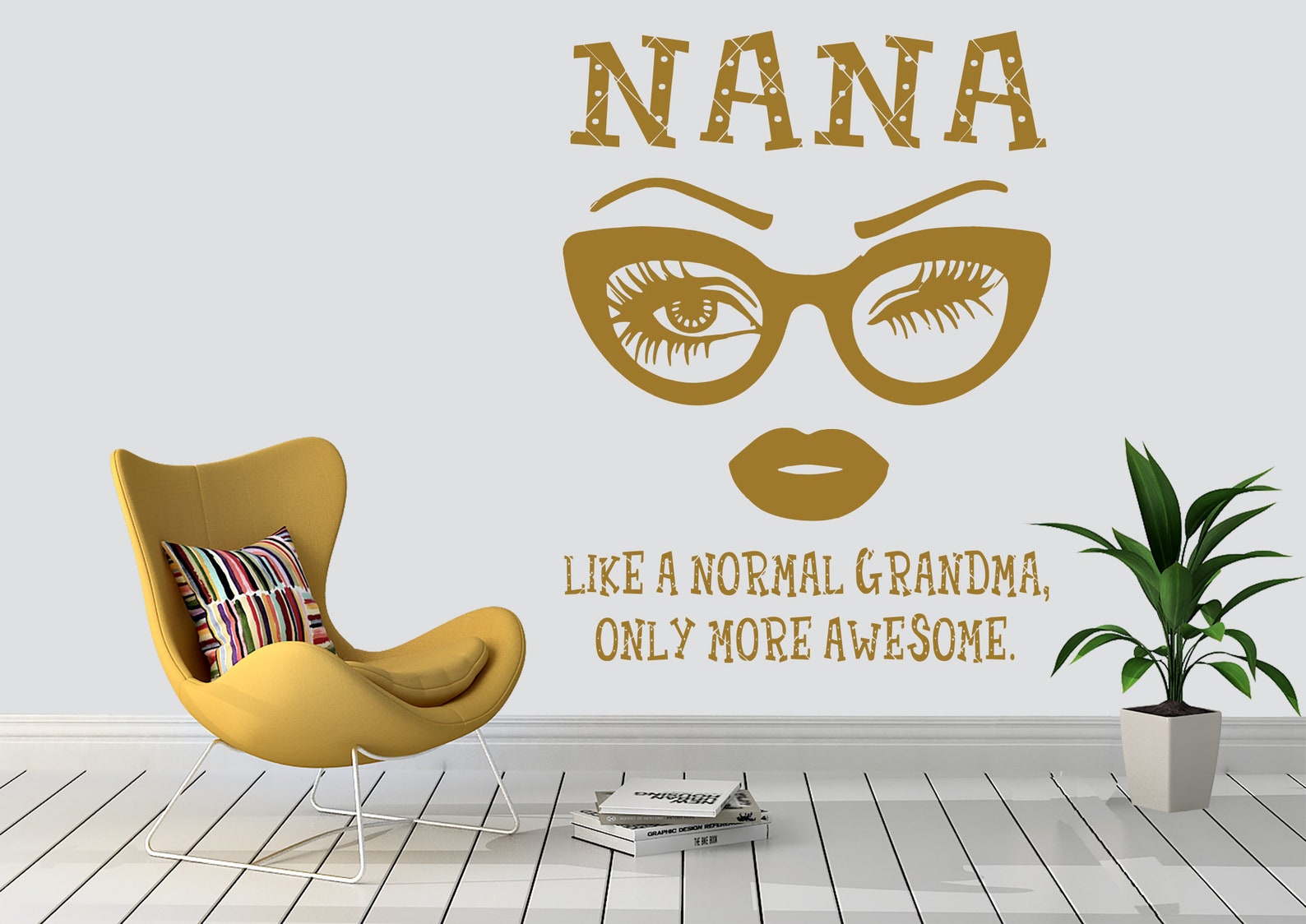 Beauty Make up Quotes Wall Decor Wall Art Vinyl Nana Quotes | Etsy