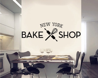 Bakery Wall Art Custom Baking Wall Decal Baker Decals - Etsy
