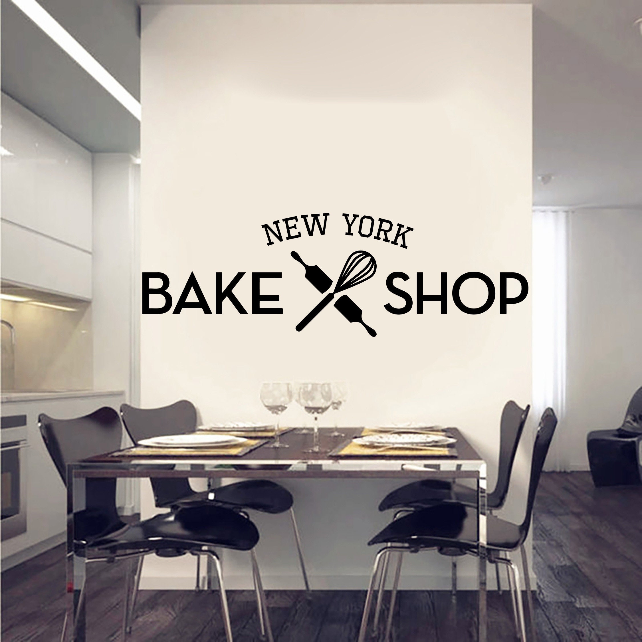 Bakery Wall Art Custom Baking Wall Decal Baker Decals - Etsy