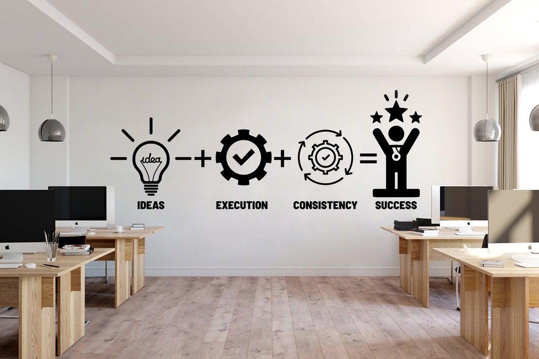 Office Decor Office Execution Consistency Office Stickers Office Wall ...